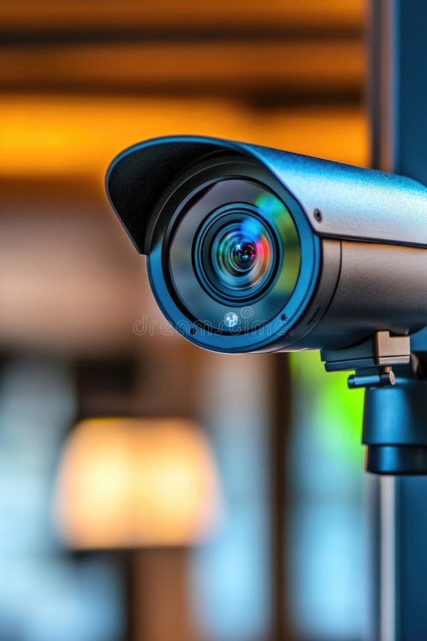 Close-up of Modern Cctv Security Camera Stock Photo - Image of detail ...
