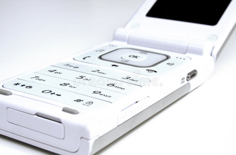 Close Up of Modern Cell Phone Stock Image - Image of numbers ...