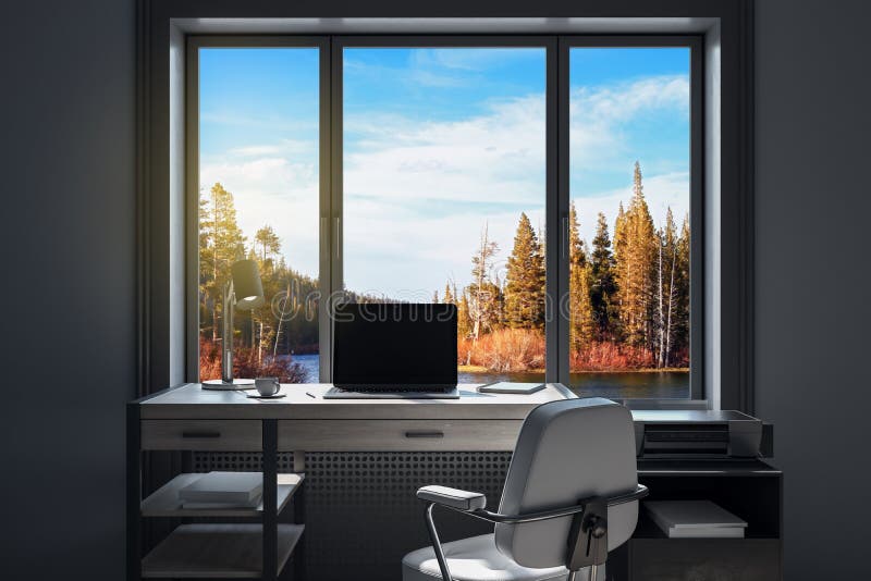 Beautiful Workplace Window Stock Illustrations – 1,496 Beautiful ...