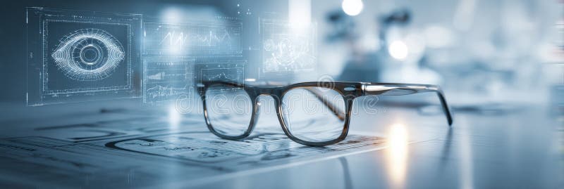 Modern Eyecare Tools and Digital Vision Analysis with Soft Lighting and ...