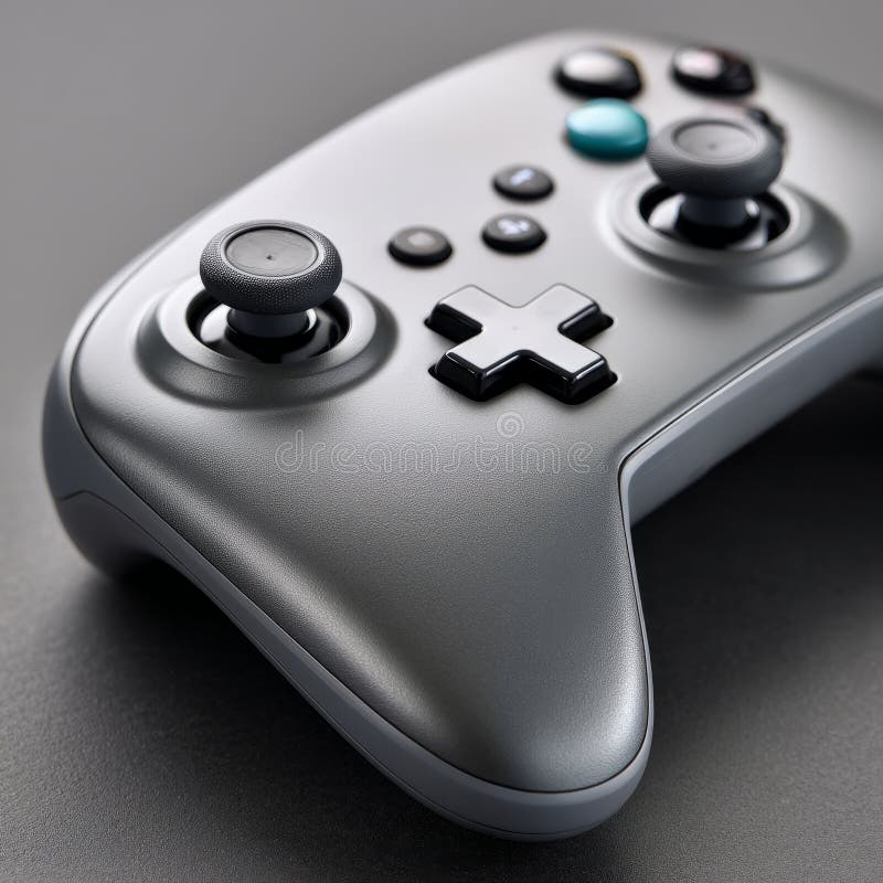 Close-up of a Modern Game Controller on a Dark Surface. Stock Photo ...