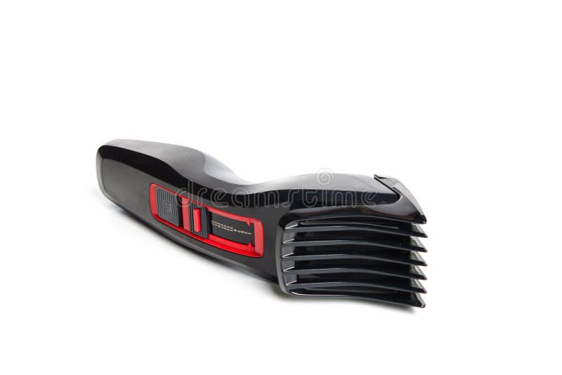 Close-up of a Modern Hair Clipper Isolated on White Stock Photo - Image ...