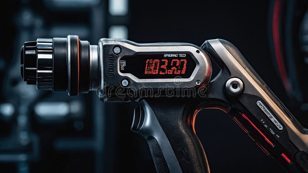 Close-up of a Modern, High-tech Hand-held Device Stock Illustration ...