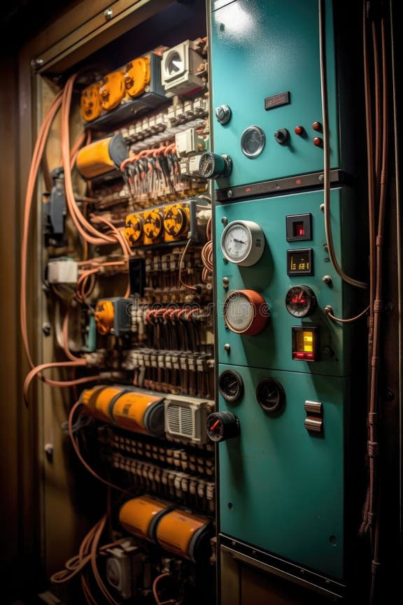 Close-up of a Modern Hvac System Control Panel Stock Illustration ...