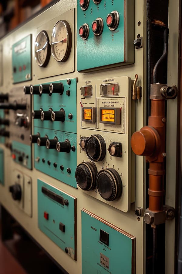 Close-up of a Modern Hvac System Control Panel Stock Illustration ...