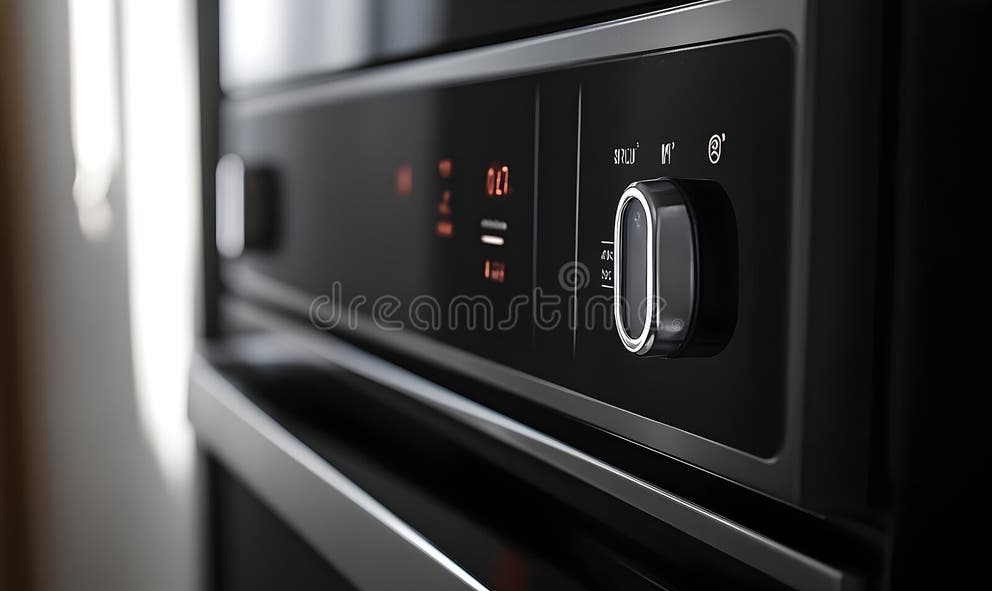Modern Oven Control Panel stock image. Image of cooking - 385558585