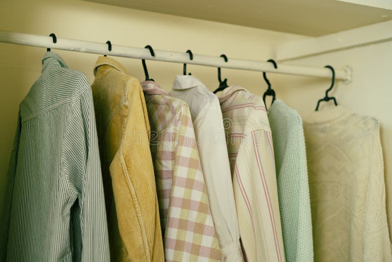 Close-up Modern Light Women S Dressing Room with Various Things. Stock ...