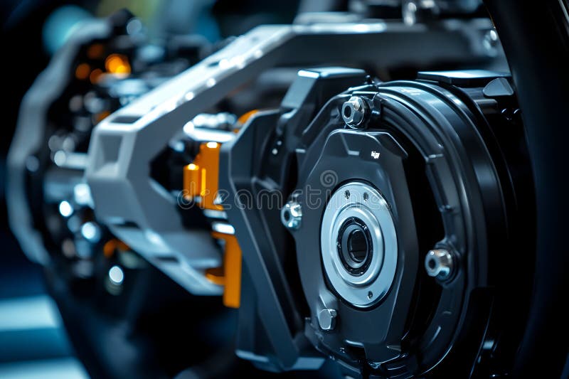 Close-up of Modern Mechanical Gear System with Precision Engineering ...