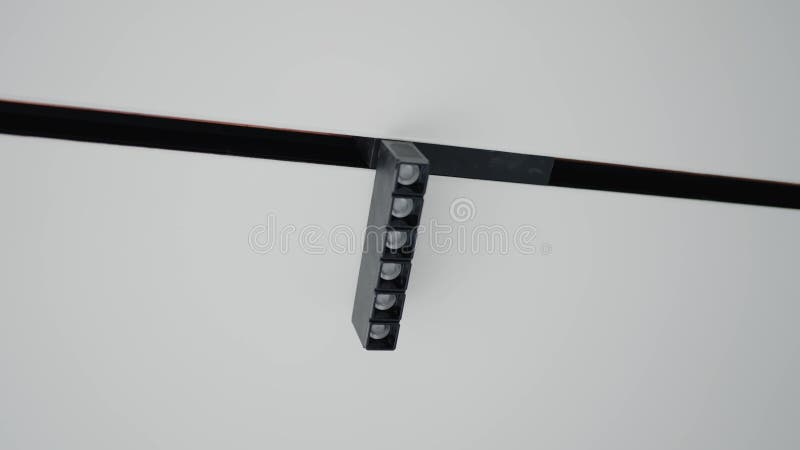 Modern Minimalist Ceiling Light Black LED Track Light Fixture Stock ...