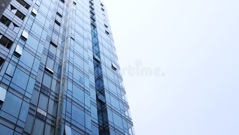 Close-Up Modern Office Building.building with Copy Space.windows Office ...