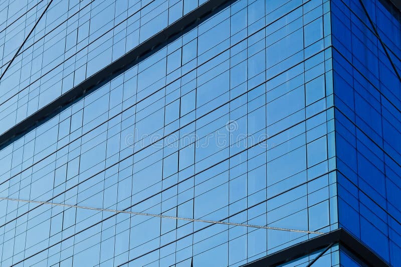 Close-up of a Modern Office Building with Glass Windows Stock Image ...