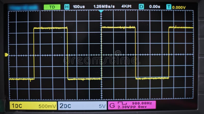 The Digital Oscilloscope in Laboratory. Close-up Photos Stock Photo ...