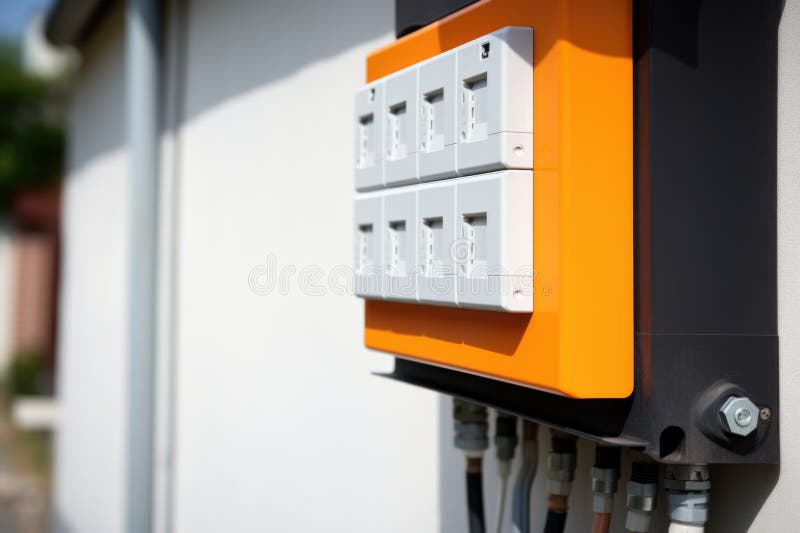 Close-up of a Modern Smart-grid Meter Stock Image - Image of living ...