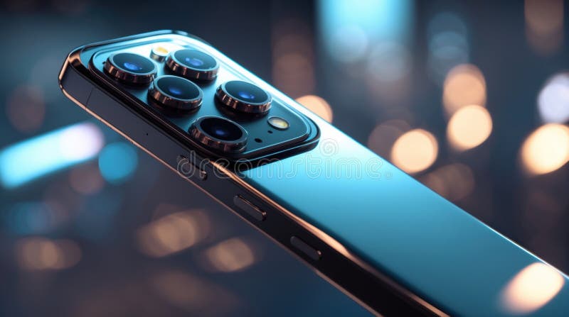 Close-up of a Modern Smartphone Camera Module with Multiple Lenses and ...