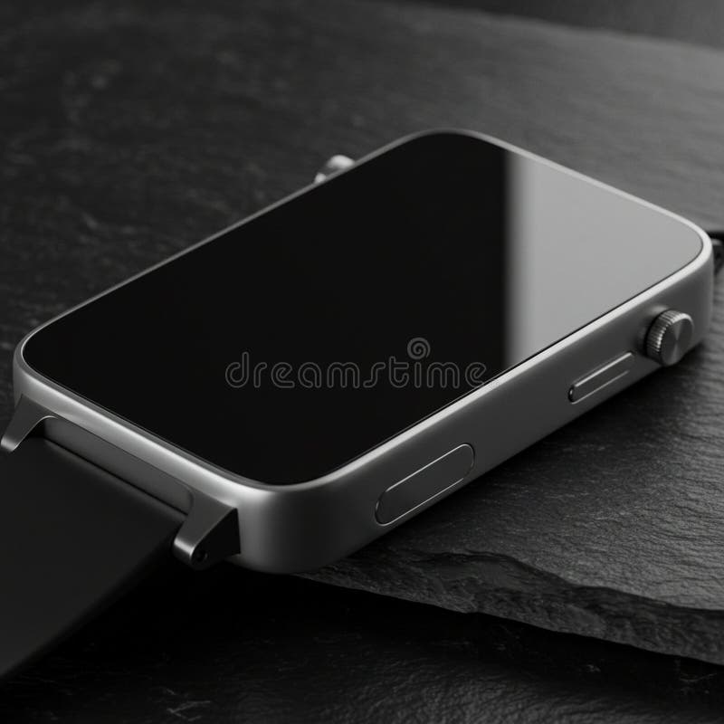 A Close-up of a Modern Smartwatch with a Sleek, Rectangular Display and ...