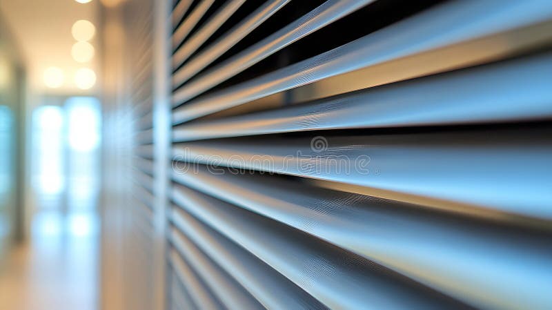 Close-up of Modern Vent with Slats in an Indoor Setting. Stock Photo ...