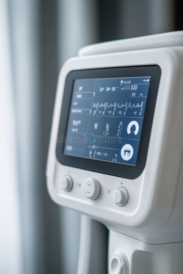 Close-up of a Modern Ventilator Machine in a Medical Setting Stock ...