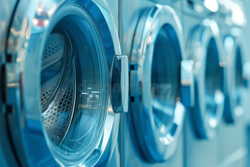 Close Up of Modern Washing Machine with Intelligent Control Panel for ...