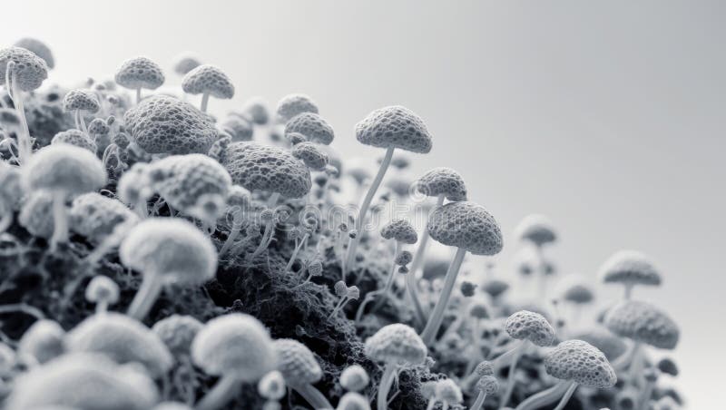 Close Up of Mold Spores on Organic Material Stock Photo - Image of ...