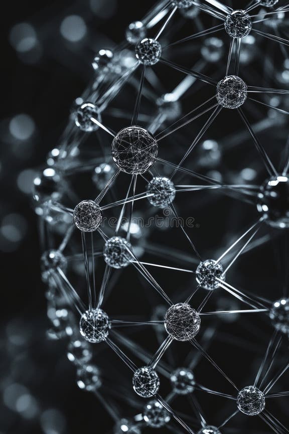 Close-up of Molecular Crystal Structure Stock Image - Image of form ...