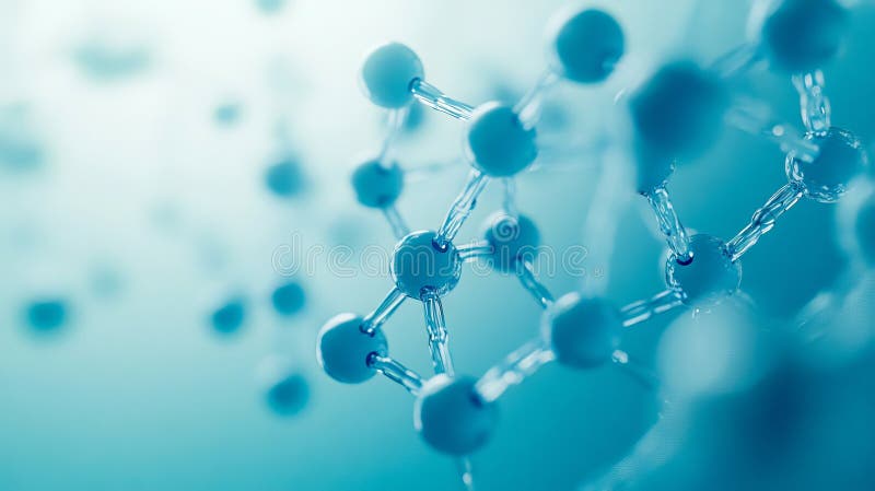 A Close Up of a Molecular Model of a Molecule Stock Image - Image of ...