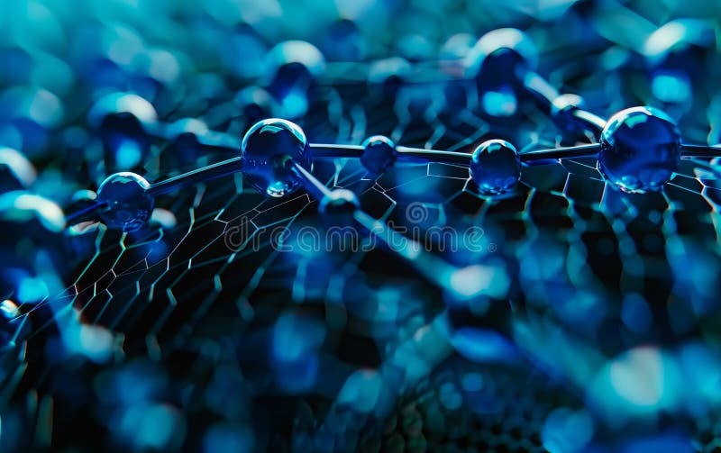 A Close Up of a Molecular Model of a Molecule Stock Image - Image of ...