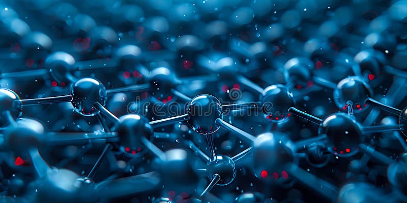 A Close Up of a Molecular Model of a Molecule Stock Image - Image of ...