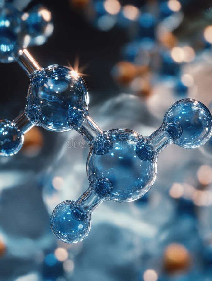 Molecular Structure Model stock illustration. Illustration of molecular ...