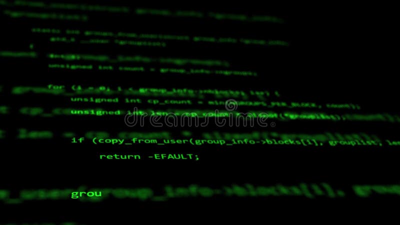 Close Up Of Monitor Screen With Developing Programming And Coding Technologies Programmer Or