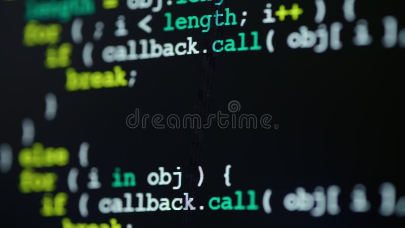 Monitor Screen With Developing Programming And Coding Technologies