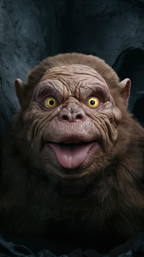 A Close Up of a Monkey with Its Tongue Sticking Out, AI Stock Photo ... A Close Up of a Monkey with Its Tongue Sticking Out, AI Stock Photo ...