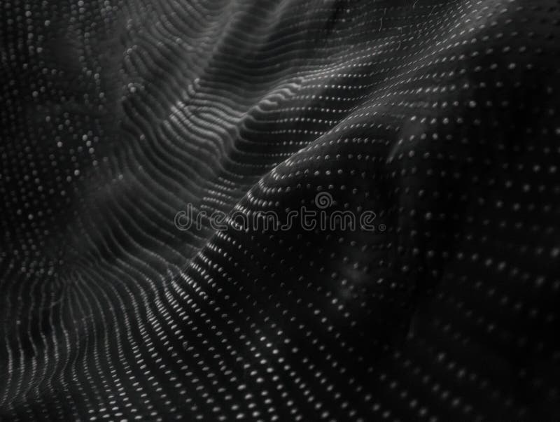 Monochrome Fabric Texture with Dotted Patterns Creating an Abstract ...