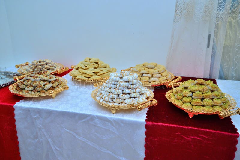 Close-up of Moroccan Sweets Made with Almond. Stock Photo - Image of ...