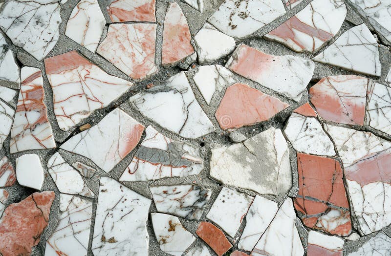 Close-up of a Mosaic Marble Tile Surface Stock Illustration ...
