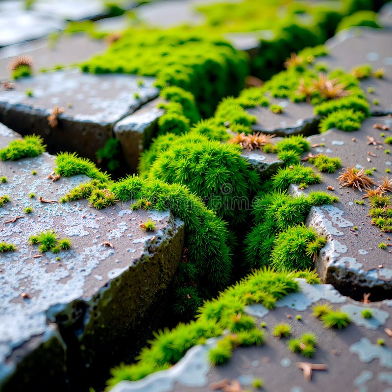 Mossy Stone Surface stock photo. Image of growth, stone - 375218942