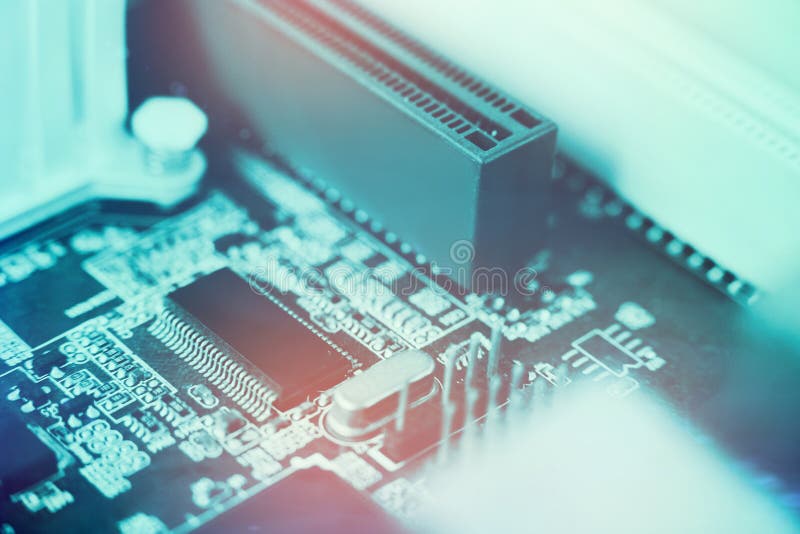 Close-up of a motherboard stock image. Image of businessman - 85724875