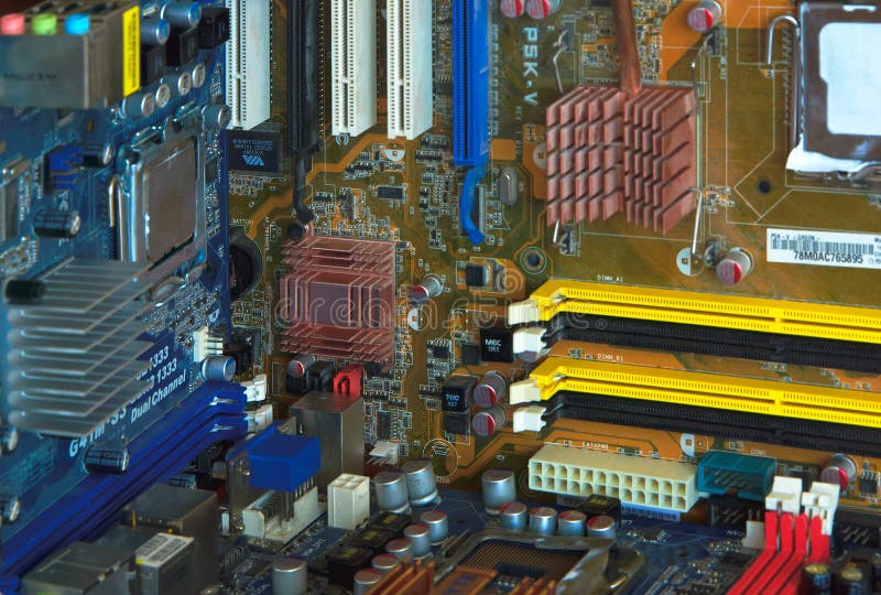 A Collage of Motherboards for a Personal Computer Stock Image - Image ...