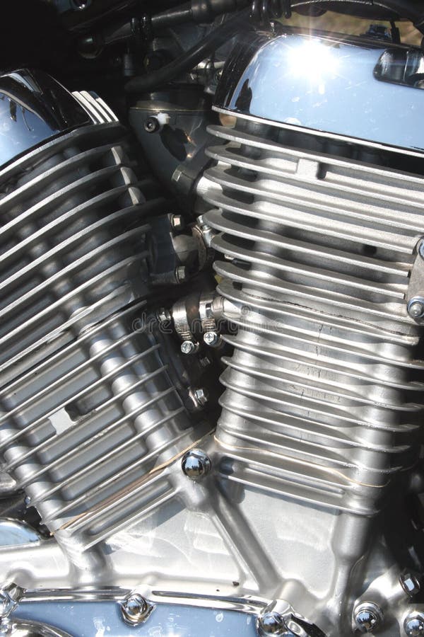 Powerful Motorbike Shiny Engine Stock Image - Image of adrenalin ...