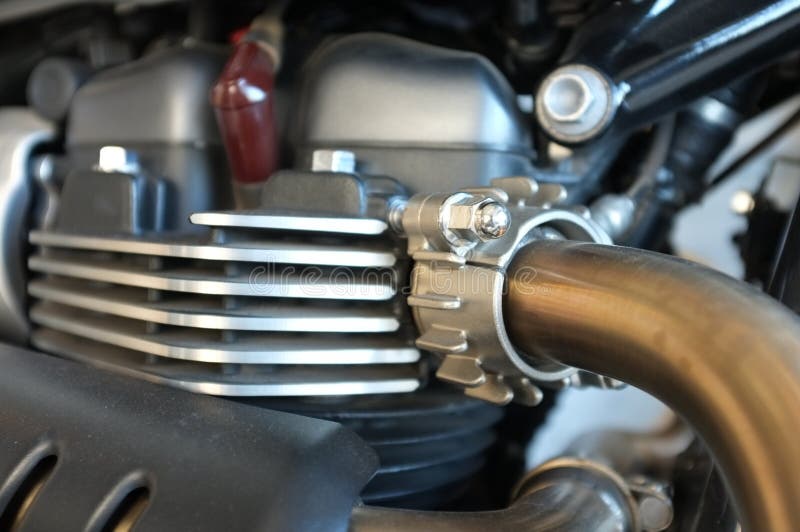 Close Up of Motorcycle Engine Design Details Stock Photo - Image of ...