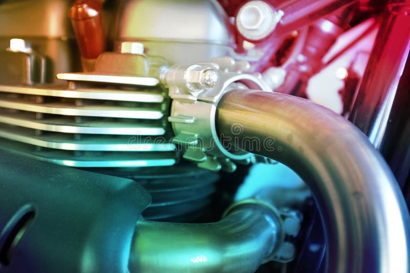 Close Up of Motorcycle Engine Design Details Stock Photo - Image of ...