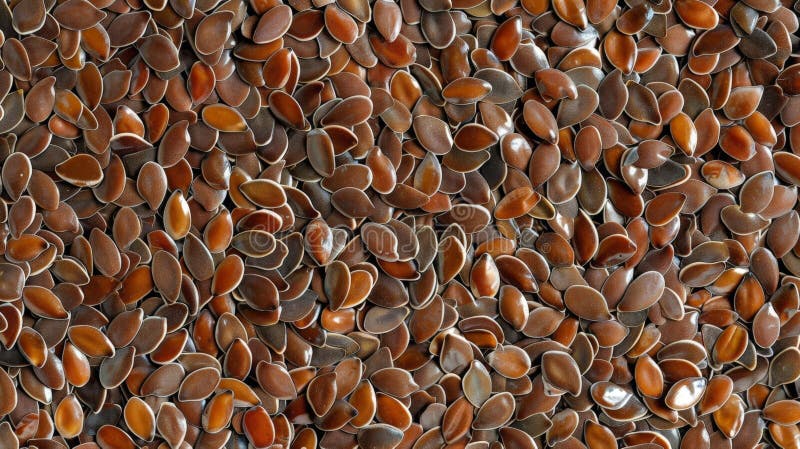 Close-up of a Mound of Brown Seeds on a Table Stock Photo - Image of ...
