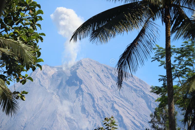 Close Up of Mount Semeru, the Highest Mountain on the Island of Java ...