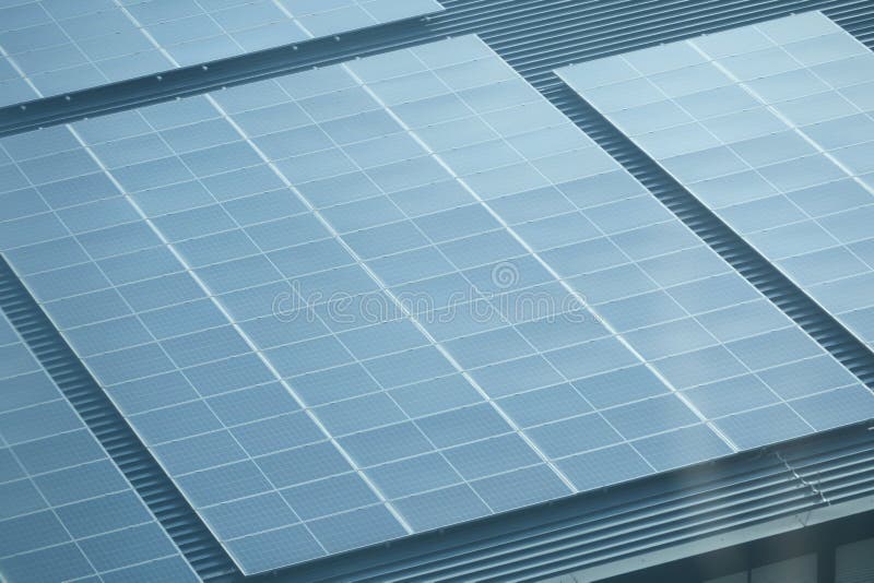 Close-up of Mounted Solar Panel, a Good Source of Renewable Alternative ...