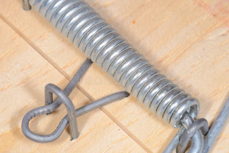 Close Up of Mousetrap Spring Stock Image - Image of equipment, danger ...