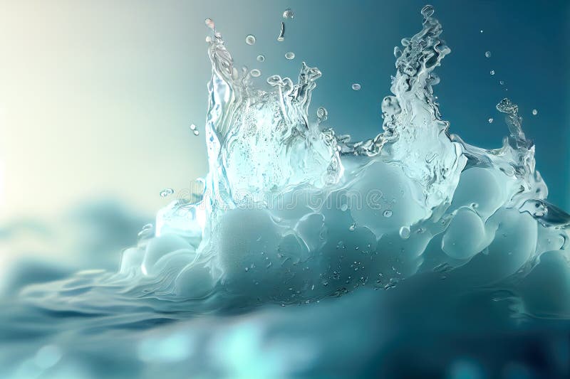 Close-up Movement of Water Drops. Generative AI, Generative, AI Stock ...