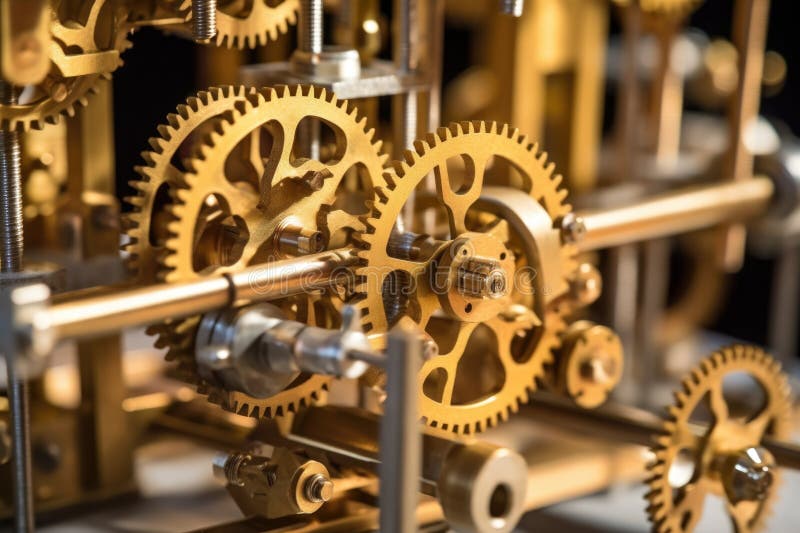 Close-up of Moving Gears in a Kinetic Sculpture Stock Photo - Image of ...