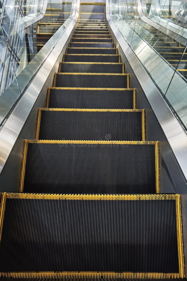 Close Up of Moving Staircase Stock Image - Image of auto, moving: 261005387