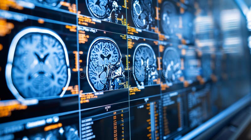 Close Up Mri Scan Revealing Detailed and Intricate Brain Structures for ...