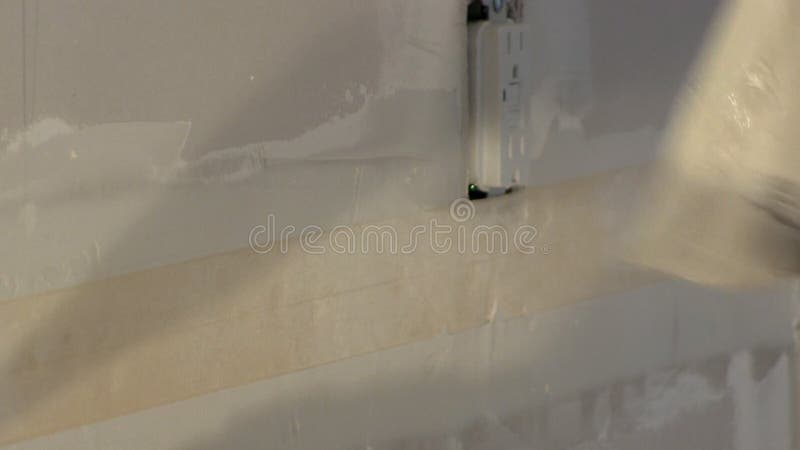 Mudding 2 stock video. Video of coating, drywall, build - 346536829
