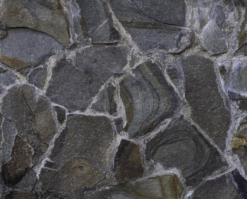 Stone Wall and Mortar Background Grunge Texture Stock Image - Image of ...